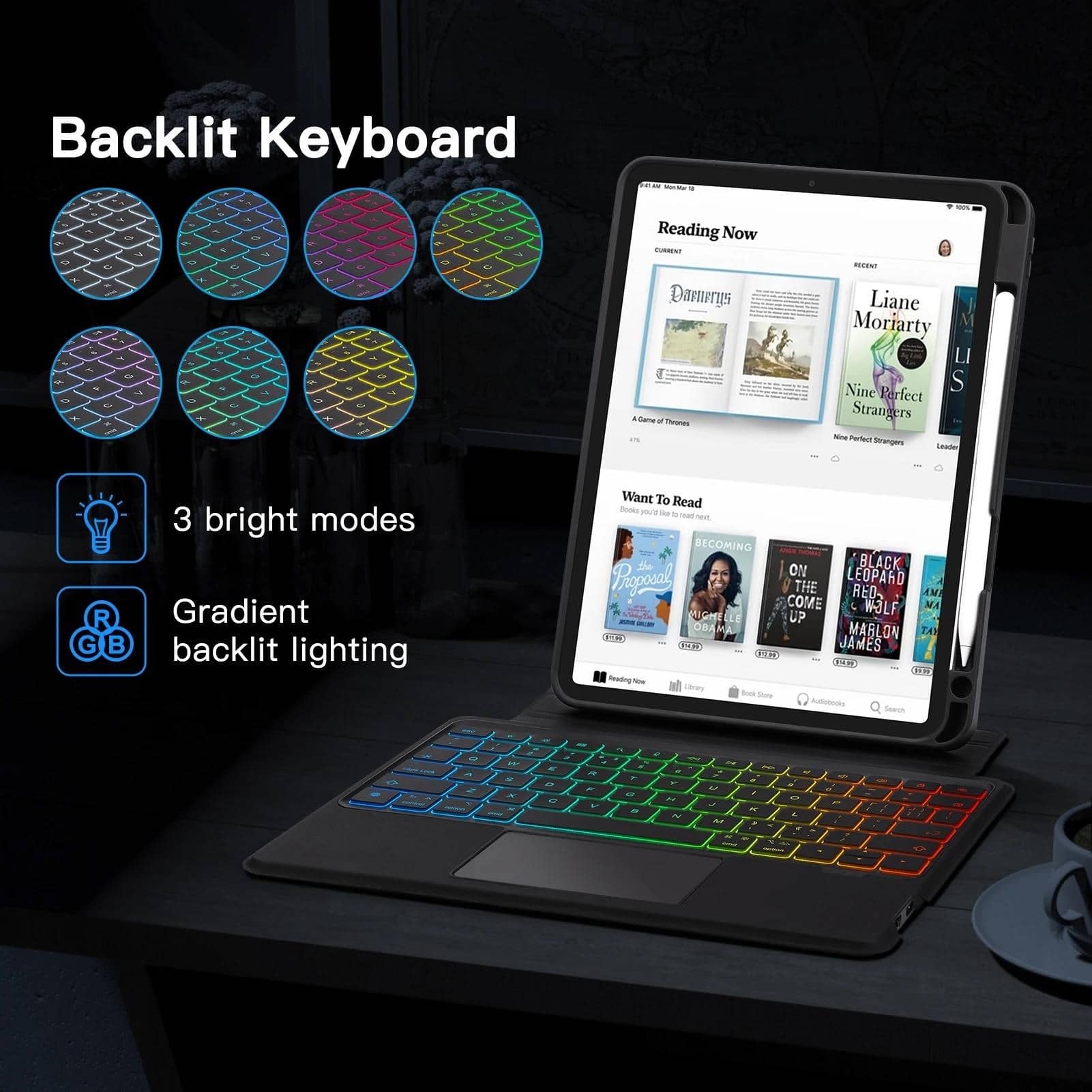 Купити GOOJODOQ RGB Magic Keyboard для iPad Pro 11 Air 5 4 iPad 9-го ...
