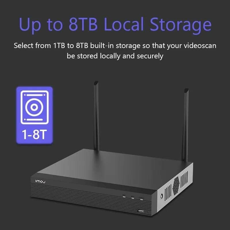 Купити IMOU Wi-Fi 1080P NVR 8CH Wireless NVR Роздільна здатність Міцний ...