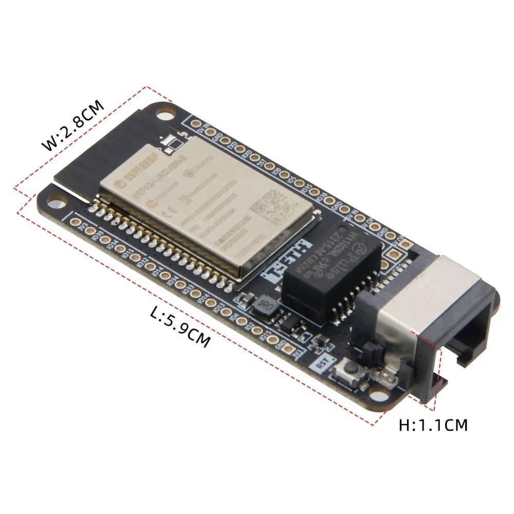 Купити Плата розвитку Lilygo T Eth Lite Esp32 Esp32 S3 W5500 Модуль Ethernet Esp32 S3 Wroom